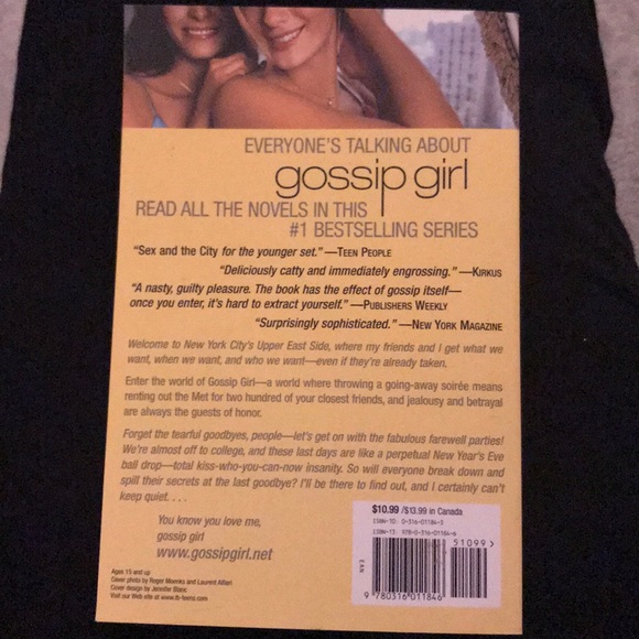 Other | Gossip Girl Book All Pages Intact | Poshmark